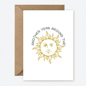 Another Year Around the Sun Birthday Card for - Etsy
