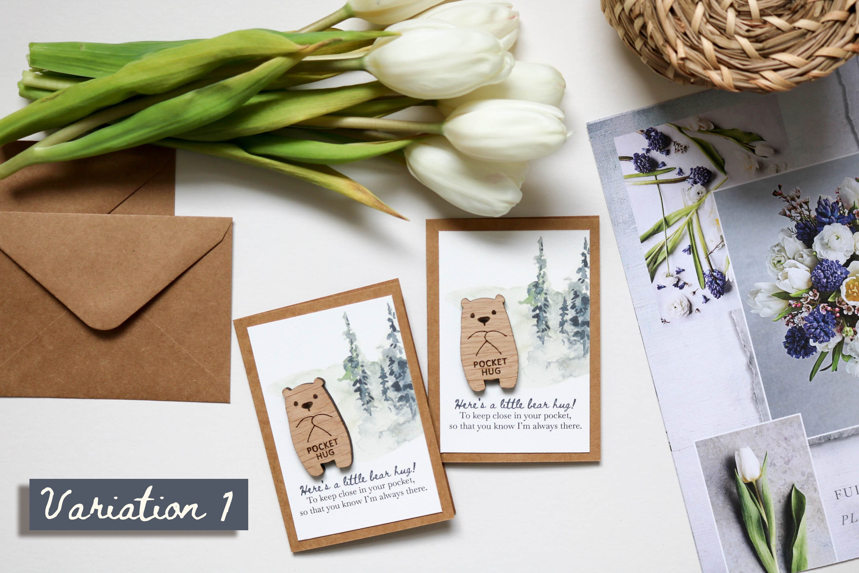 A7 Pocket Hug Pocket Hug Card Bear Hug Token Bear Hug Card - Etsy UK