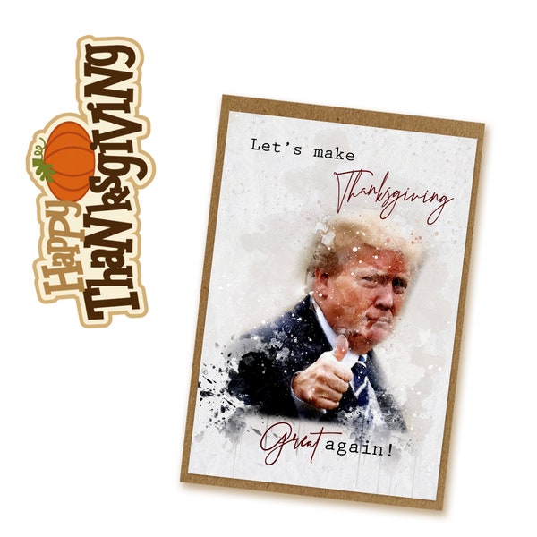 Trump Greeting Card - Etsy