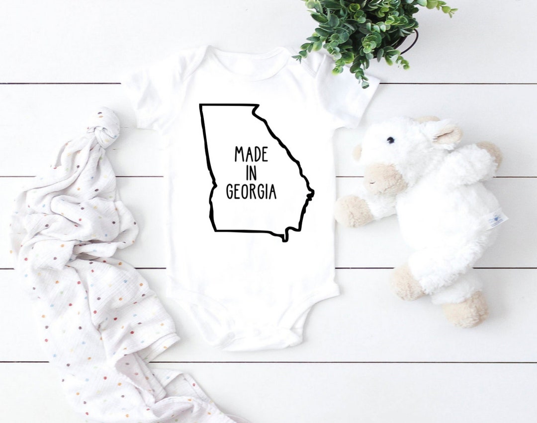 CUSTOM: Made in Georgia / Made in Onesie / Baby Shower Gift / - Etsy