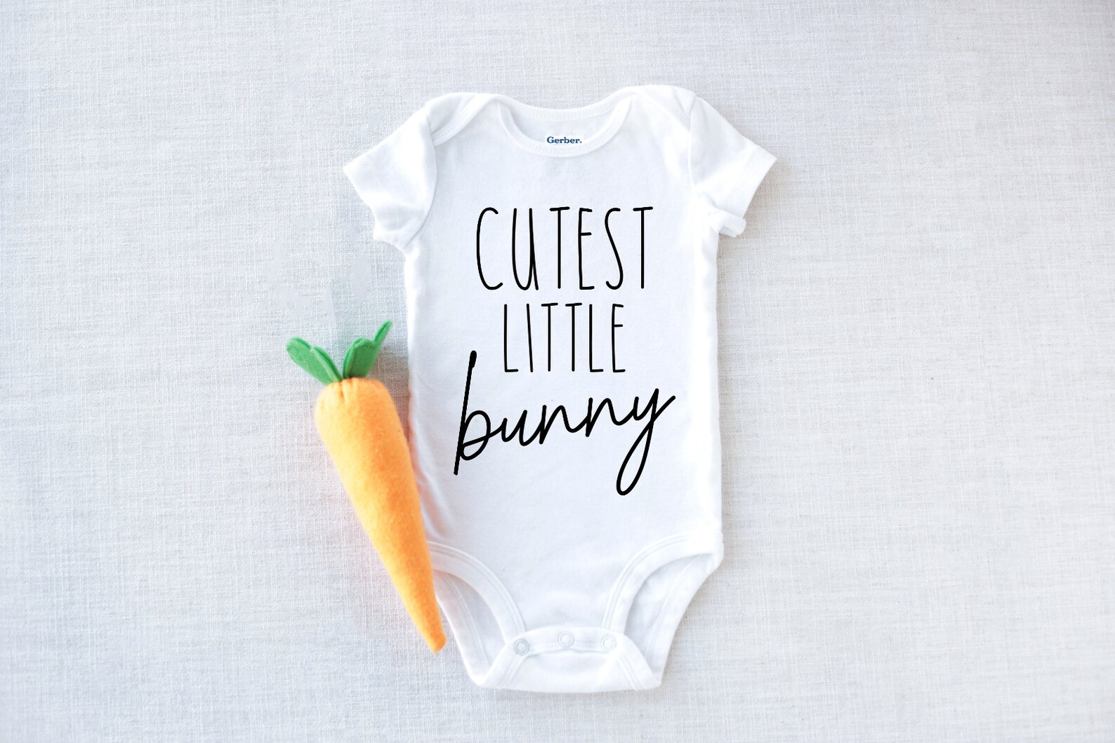 Easter Onesie® Baby Onesie® Cutest Little Bunny Baby Girl | Etsy