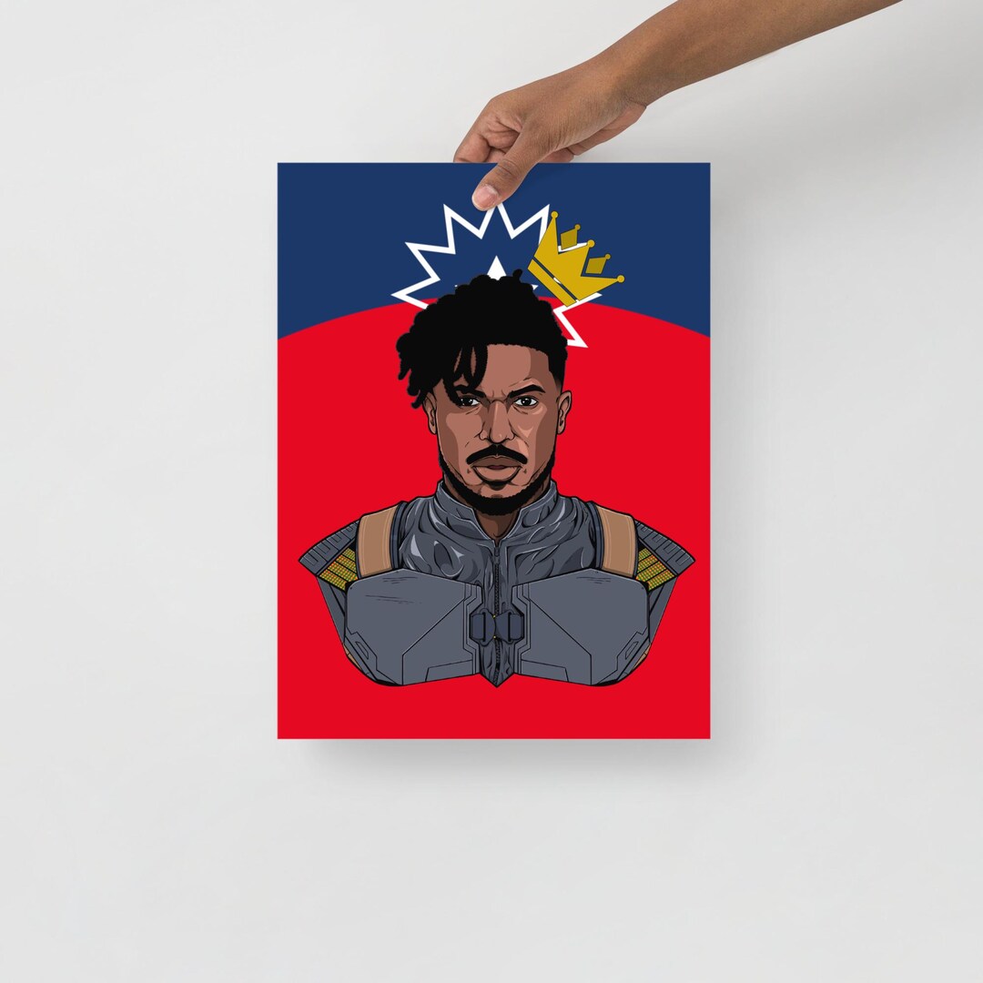 Marvel Fan/wall Art Killmonger Poster - Etsy