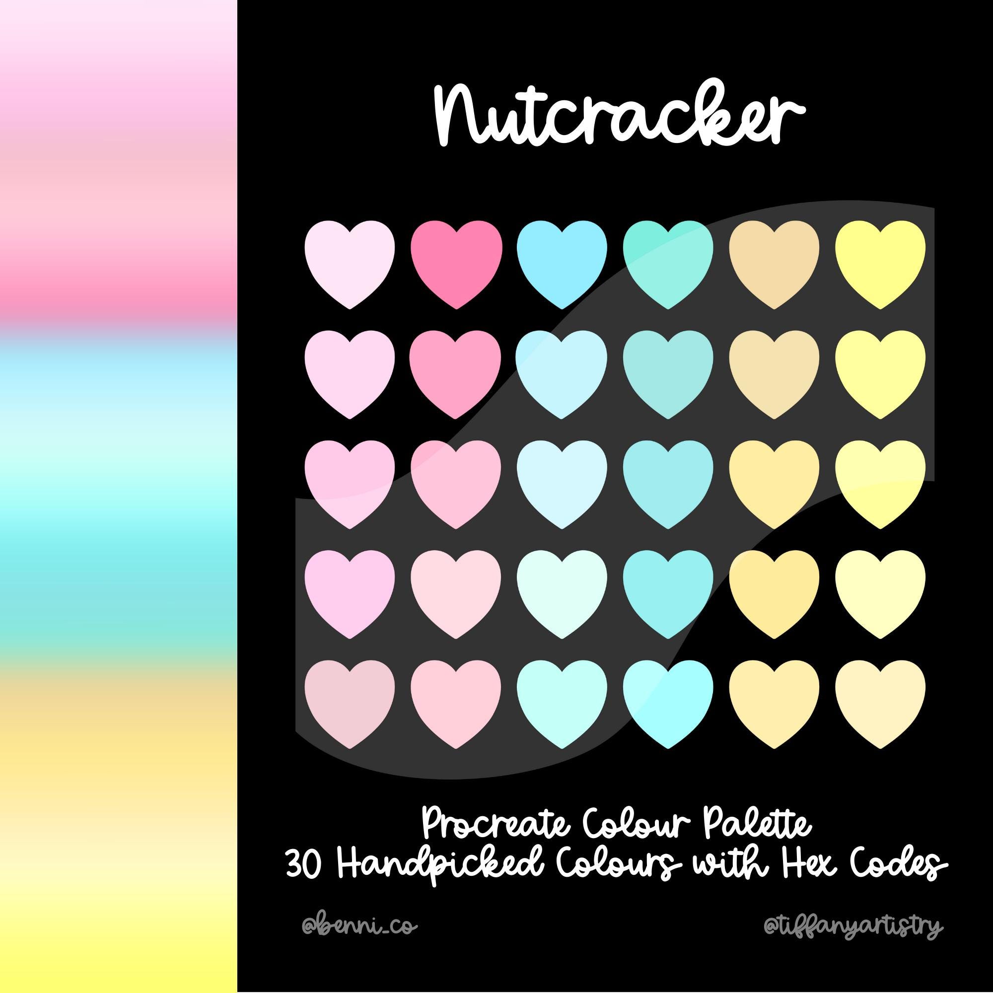 Nutcracker Procreate Colour Palette - 30 Handpicked Christmas Colours ...