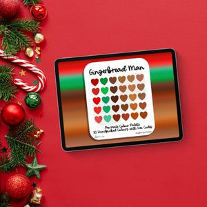 Gingerbread Man Procreate Colour Palette - 30 Handpicked Christmas ...