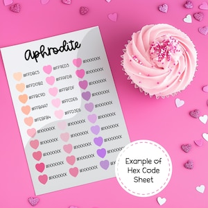 Aphrodite Procreate Colour Palette - 30 Handpicked Valentine's Colour ...