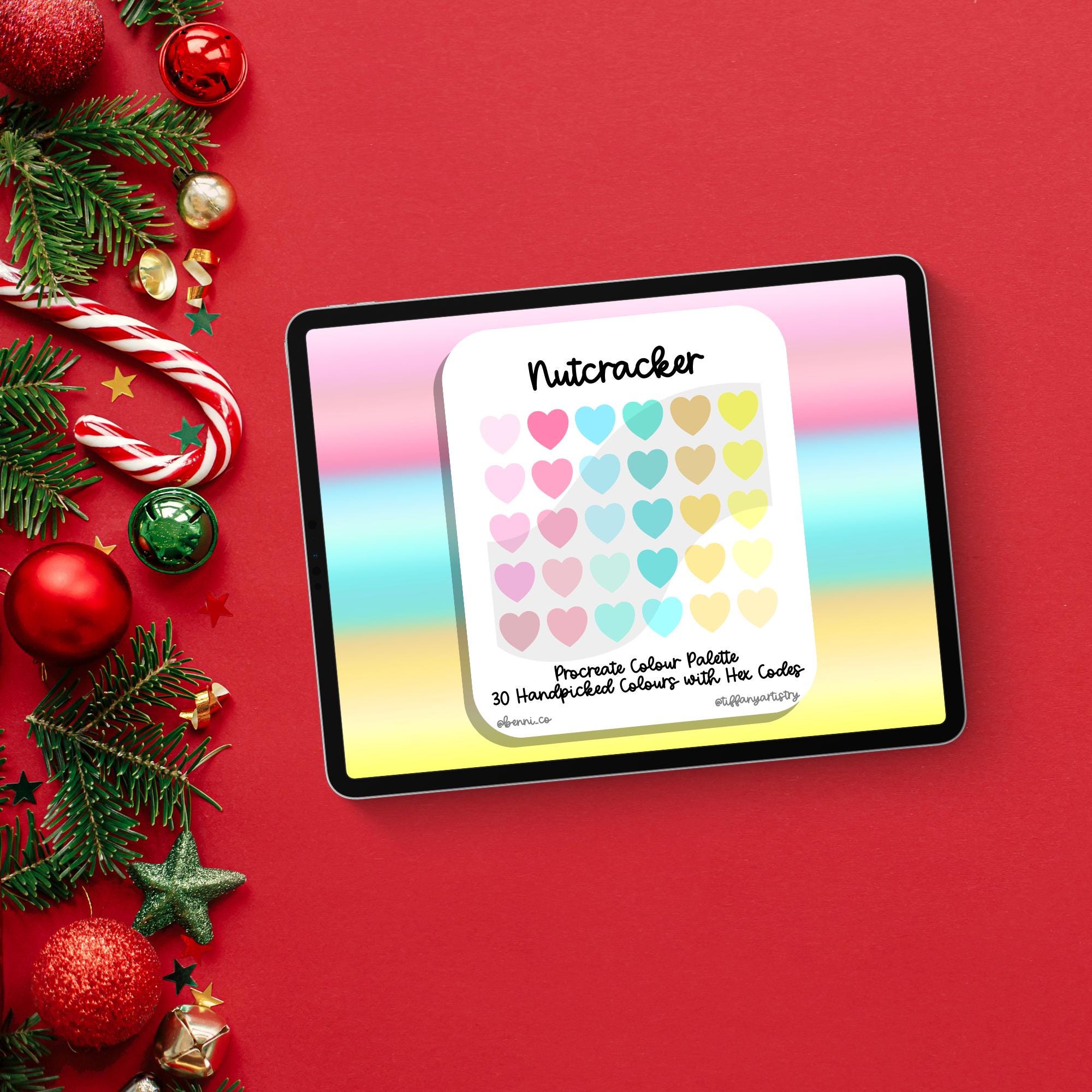 Nutcracker Procreate Colour Palette: 30 Handpicked Christmas Swatches ...