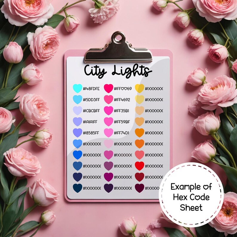 City Lights Procreate Colour Palette: 30 Handpicked Vibrant Swatches ...