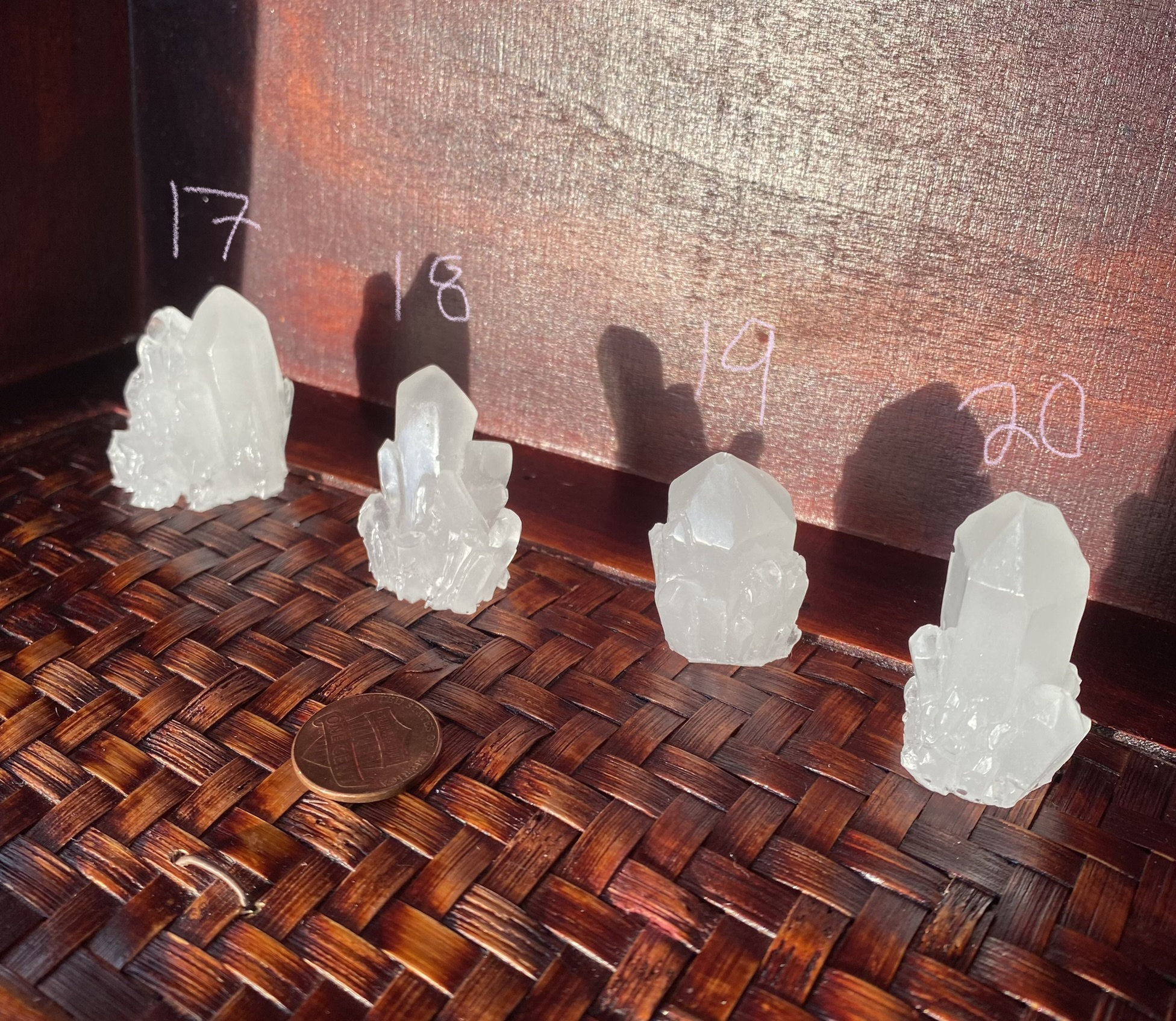Glow in the Dark Crystals of Resin in White, Orange, Purple, Blue, Teal ...