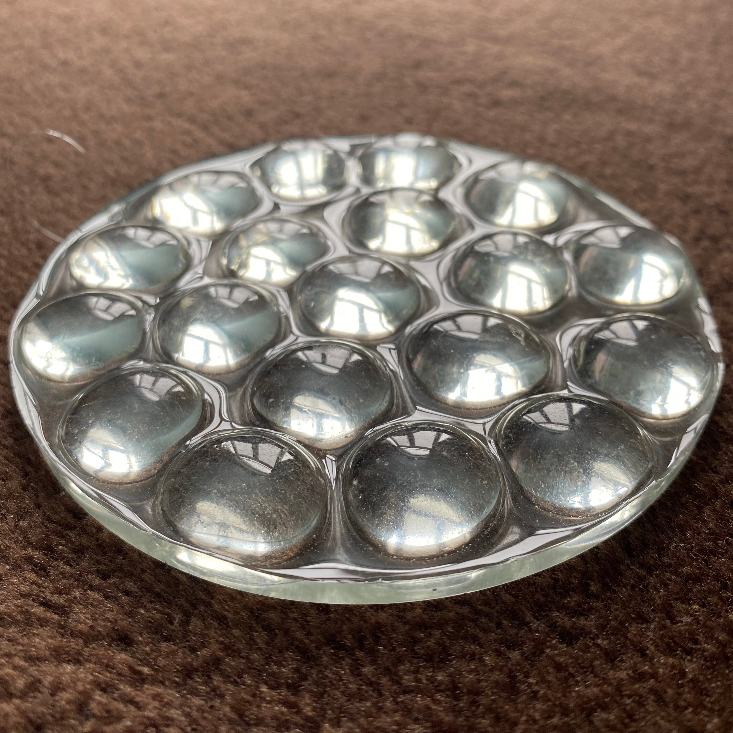 Glow in the Dark Clear Glass Pebble UV Reactive Window Hang Suncatcher ...