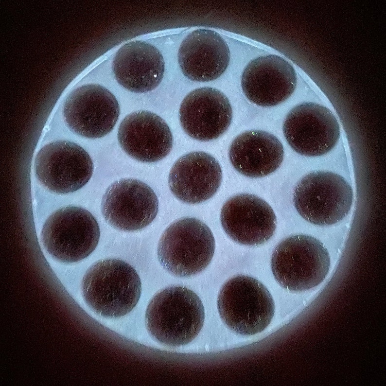 Glow in the Dark Clear Glass Pebble UV Reactive Window Suncatcher ...