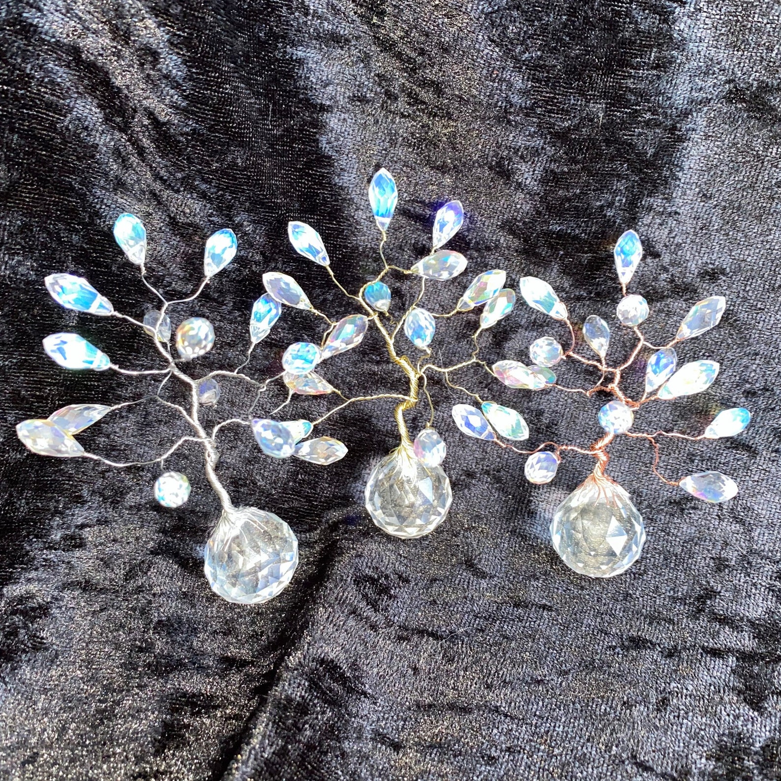 Mini Glowing Holographic Crystal Prism Tree, Halloween Gift Idea in ...