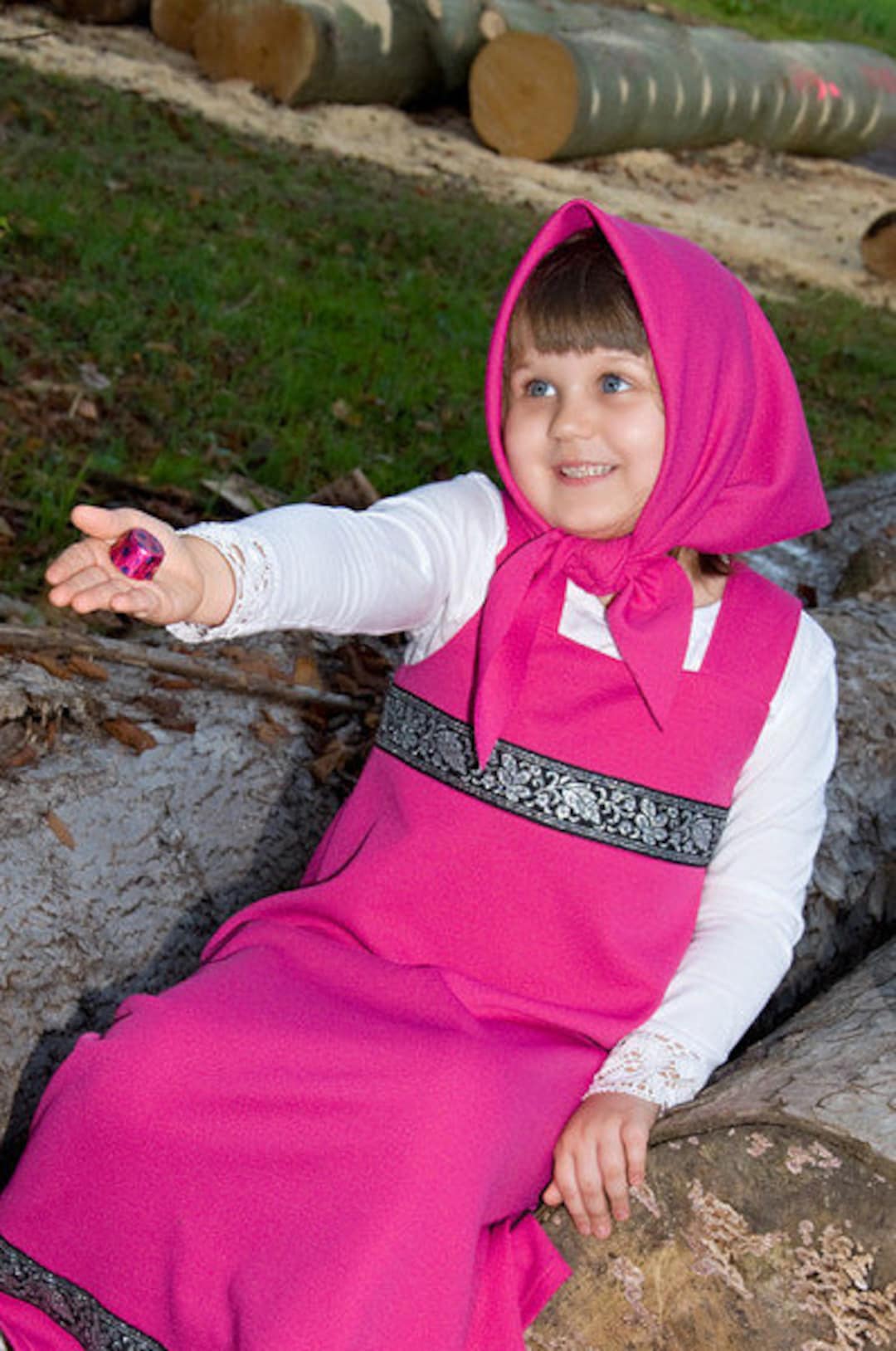 3 Pcs. Masha Costume Size 116 to 134, Masha and the BEAR, Russian ...