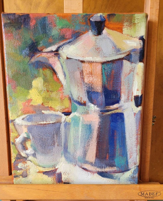 Cozy Cup Original Oil Painting on Canvas 8 X 10 | Etsy