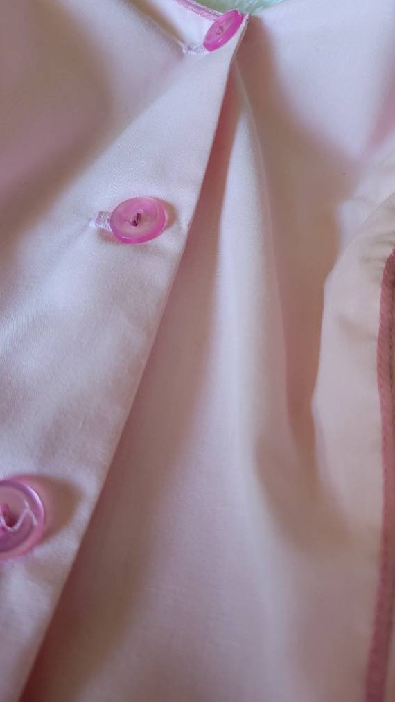 Vintage handmade 80's pink cotton princess dress; cos… - Gem