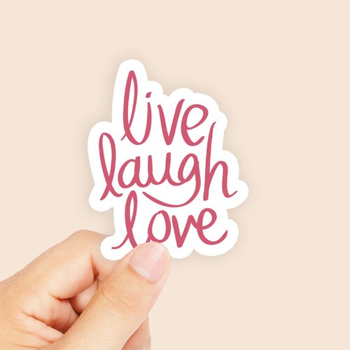 Live Laugh Love Sticker for Car Window Bumper or Laptop. - Etsy