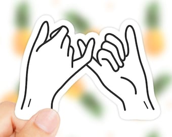 Pinky Promise Sticker Macbook Stickers Laptop Stickers - Etsy