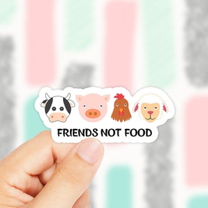Friends Not Food Sticker - Etsy