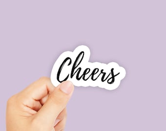 Cheers Sticker | Etsy