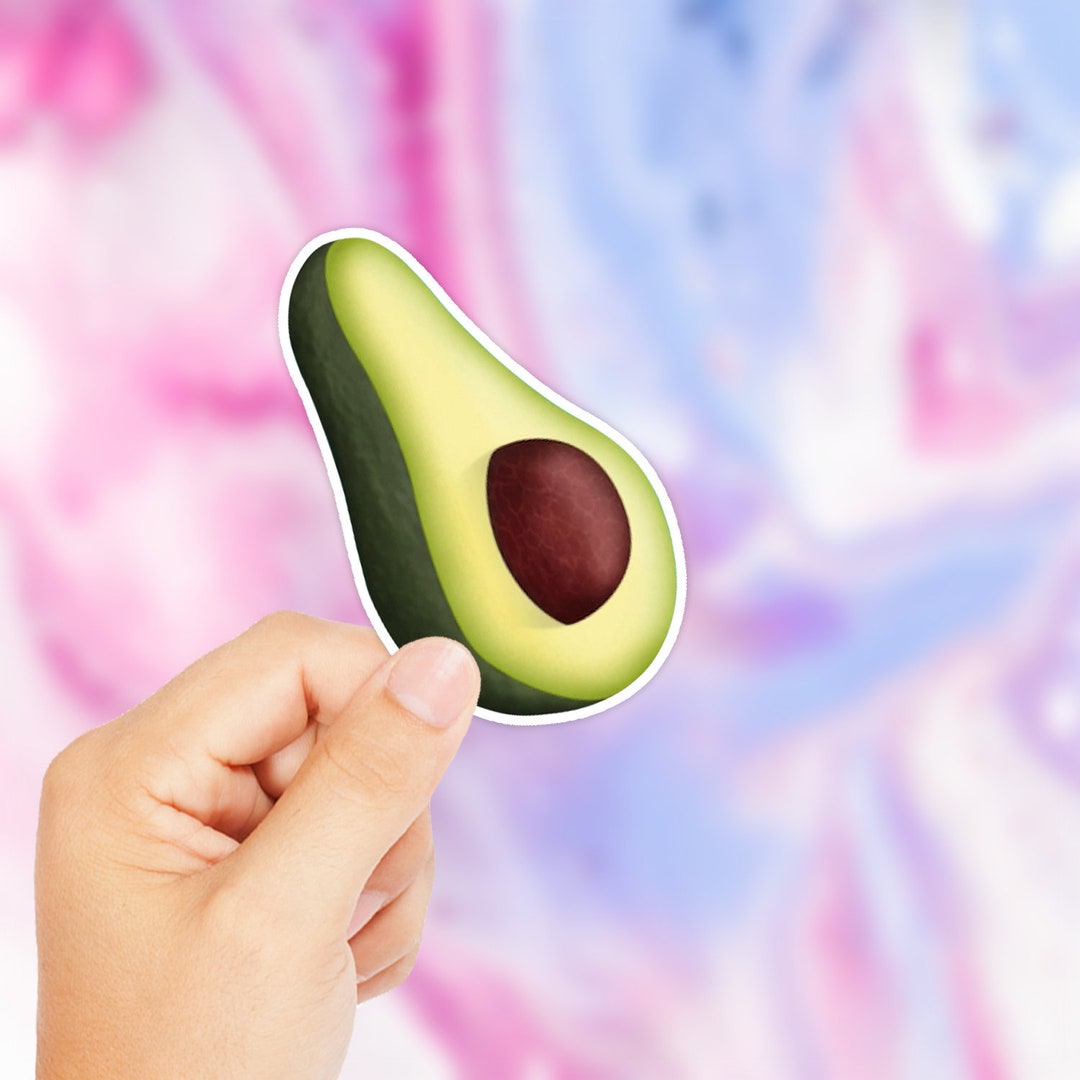 Avocado Sticker - Cute Avocado Sticker - Laptop Decal - Vegan Sticker ...