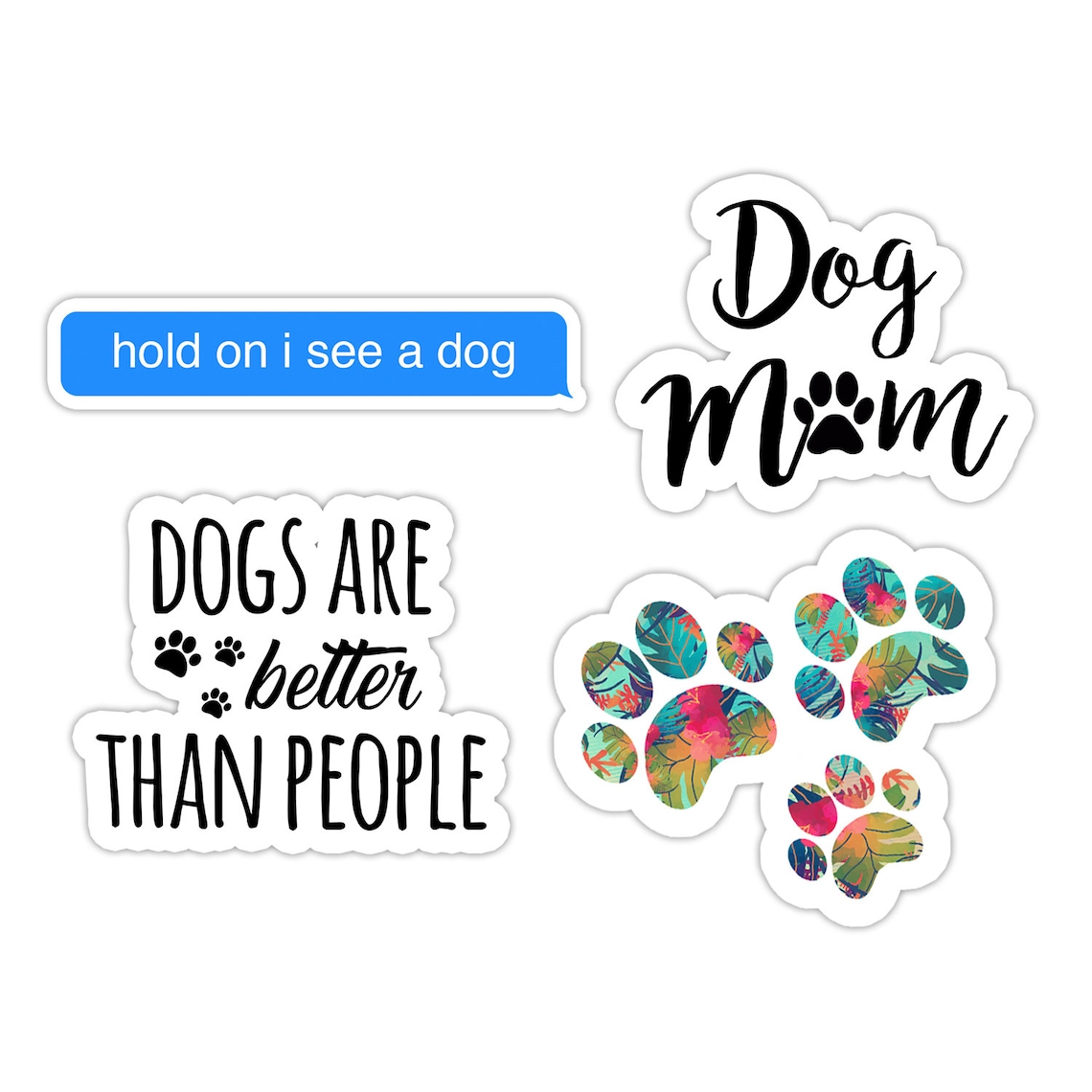 Dog Lover Sticker Pack Dog Stickers Dog Mom Laptop - Etsy