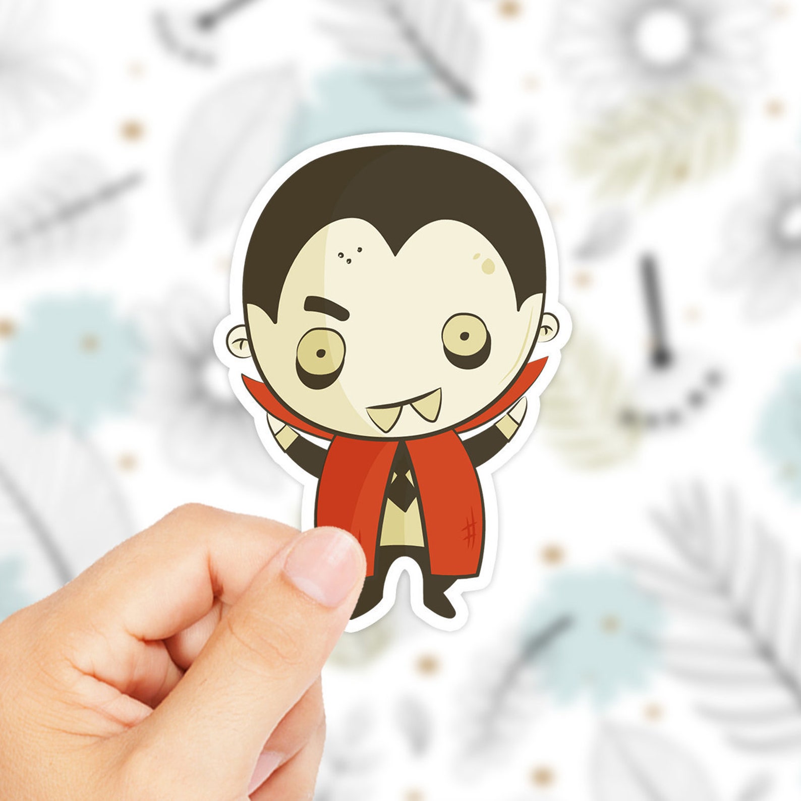 Halloween Sticker Vampire Stickers Halloween Decals - Etsy