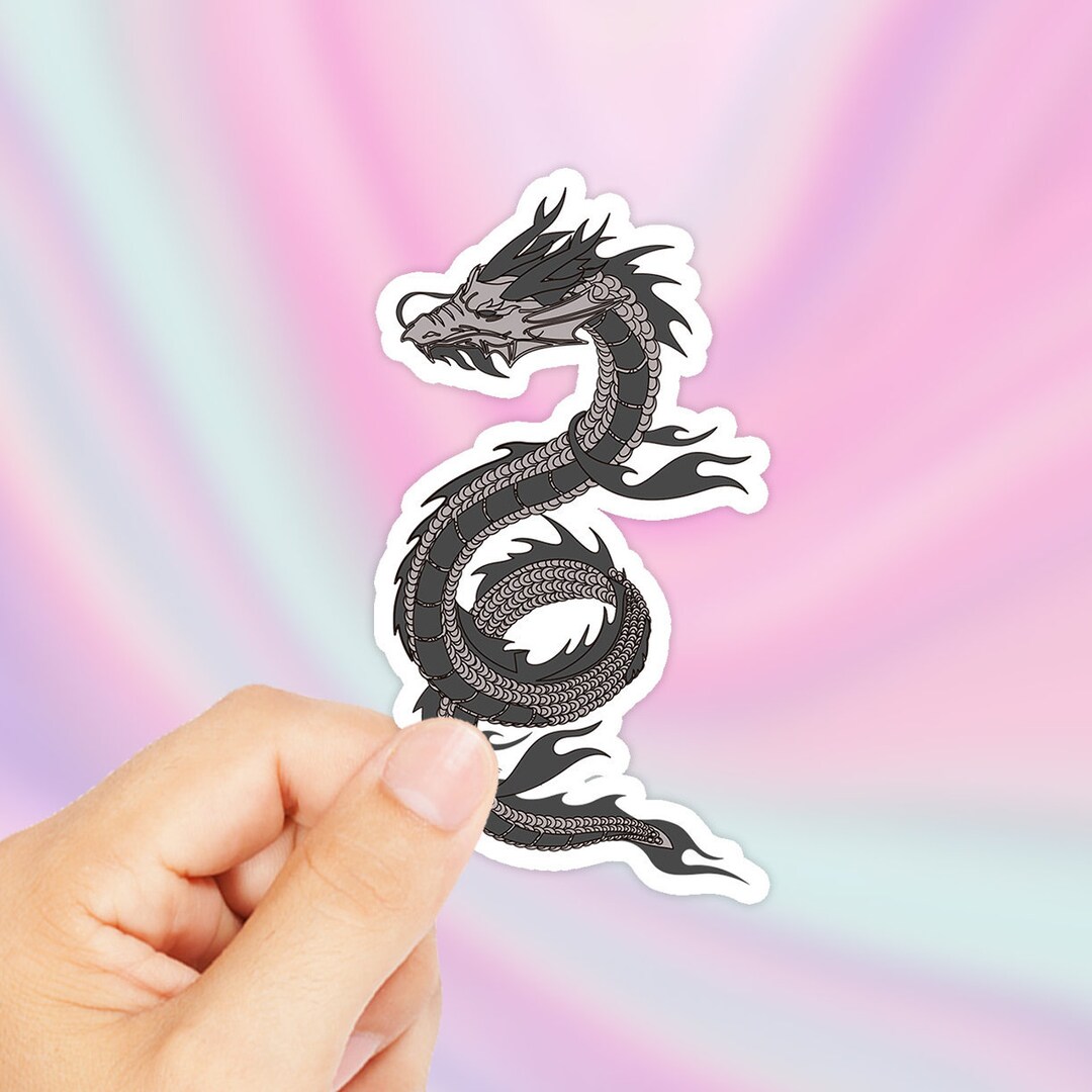 Dragon Sticker - Dragon Laptop Sticker - Dragon Decal - Dragon iPad ...