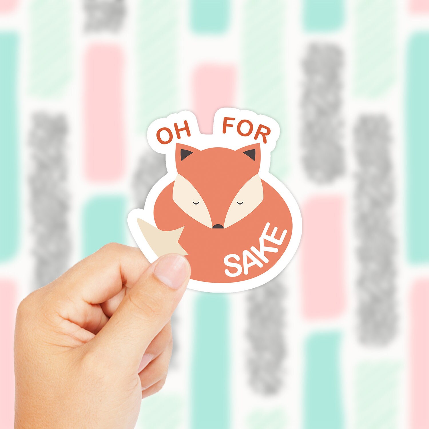 Oh for Fox Sake Sticker - Etsy