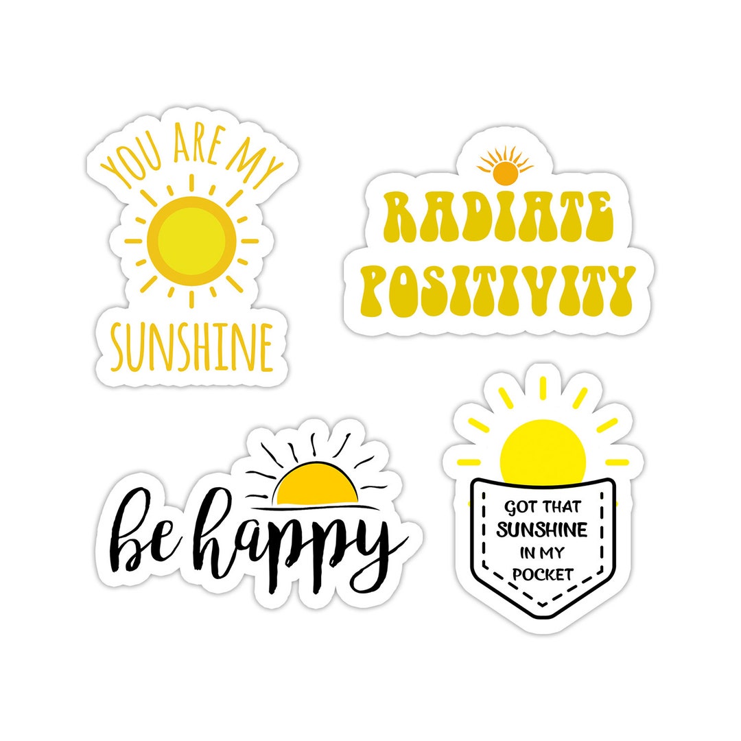 Radiate Positivity Sticker Pack - Positivity Sticker - Happy Stickers ...