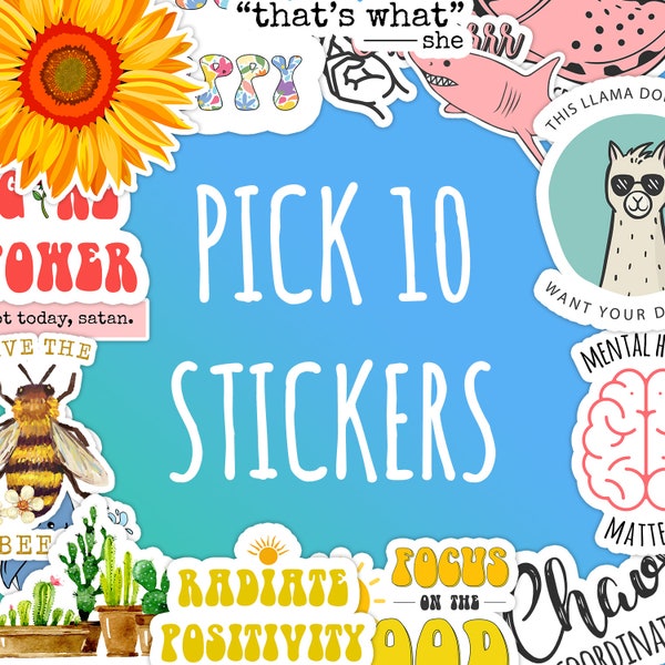 Pick Your Stickers - Etsy