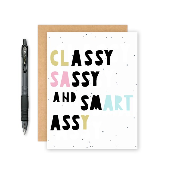 Smart Ass Thank You - Etsy