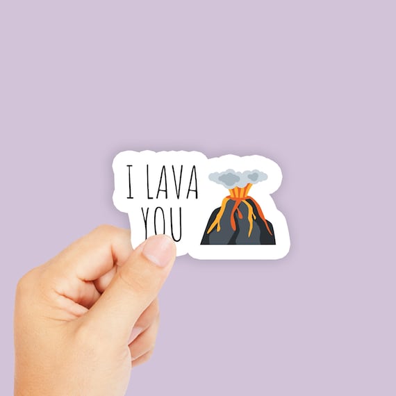 Paper & Party Supplies Stickers I Lava You Sticker Paper etna.com.pe