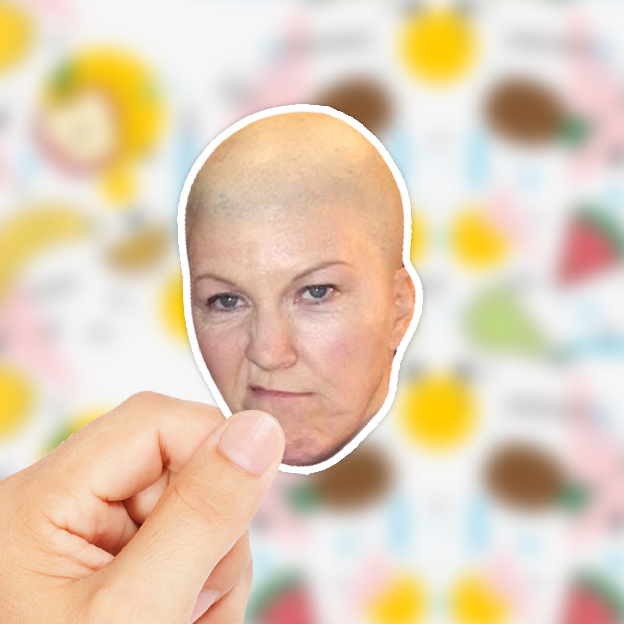 Bald Meredith Sticker | Etsy