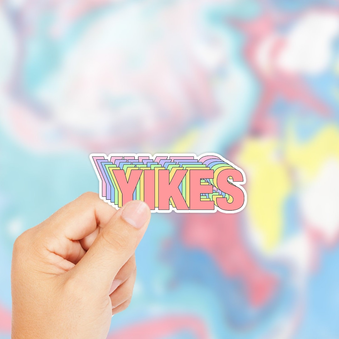 Yikes Sticker - Best Friend Sticker - Cute Sticker - Fun Sticker ...