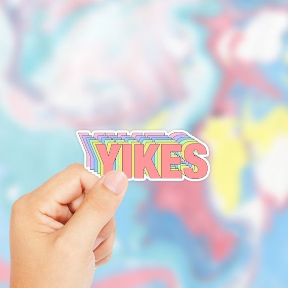 Yikes Sticker Best Friend Sticker Cute Sticker Fun | Etsy