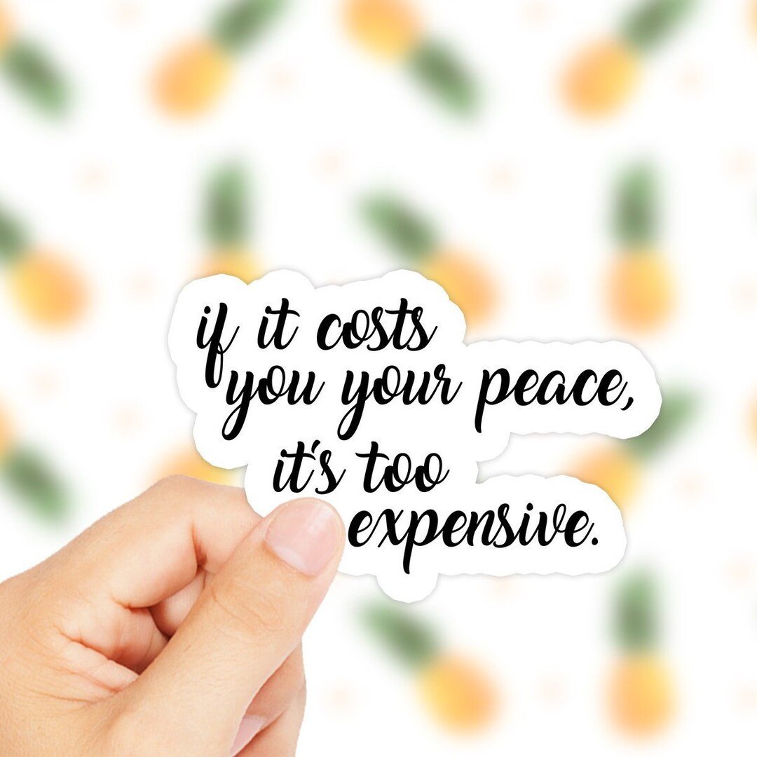 Quote Sticker - Positive Decal - Motivational Sticker - Love Yourself ...