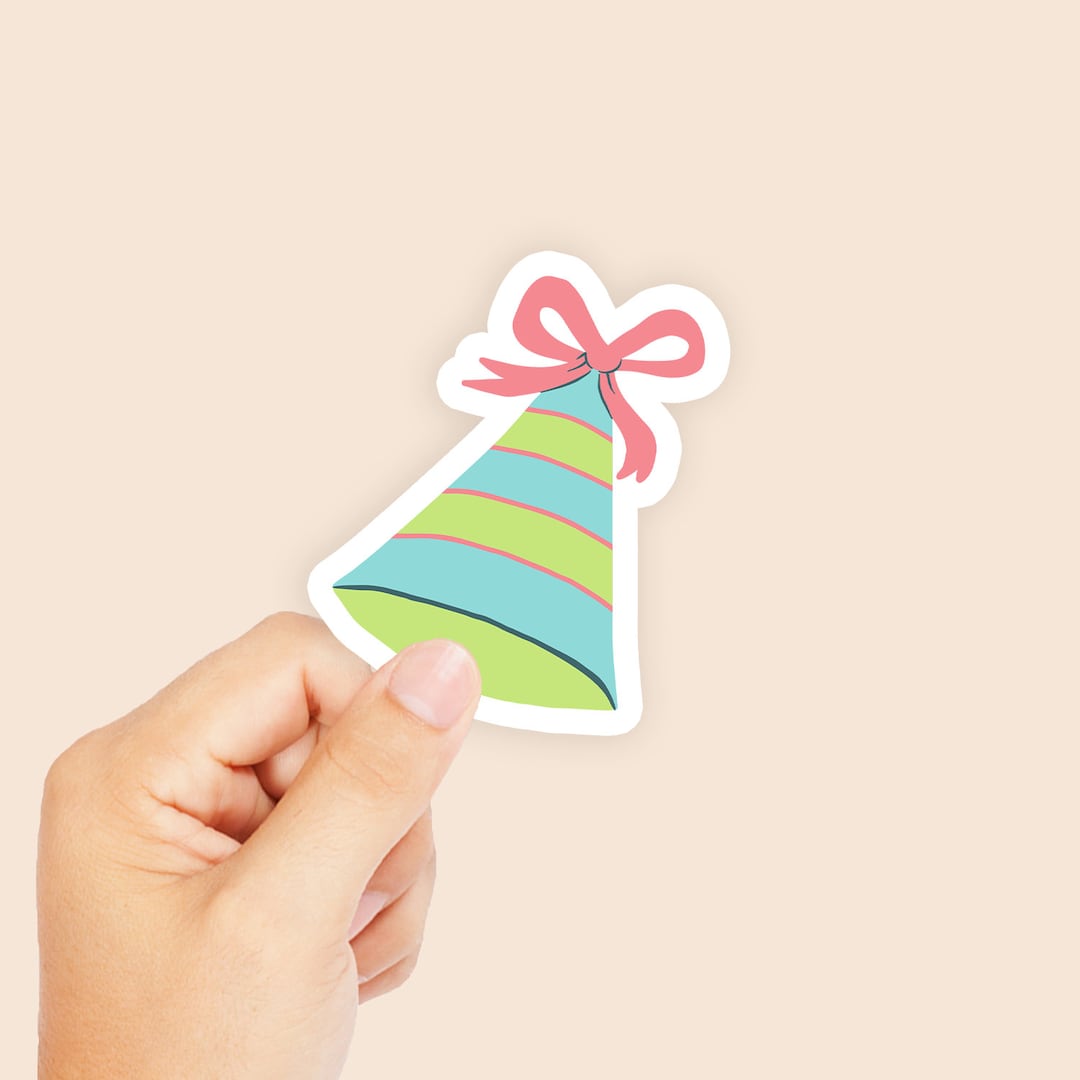 Party Hat Sticker - Etsy
