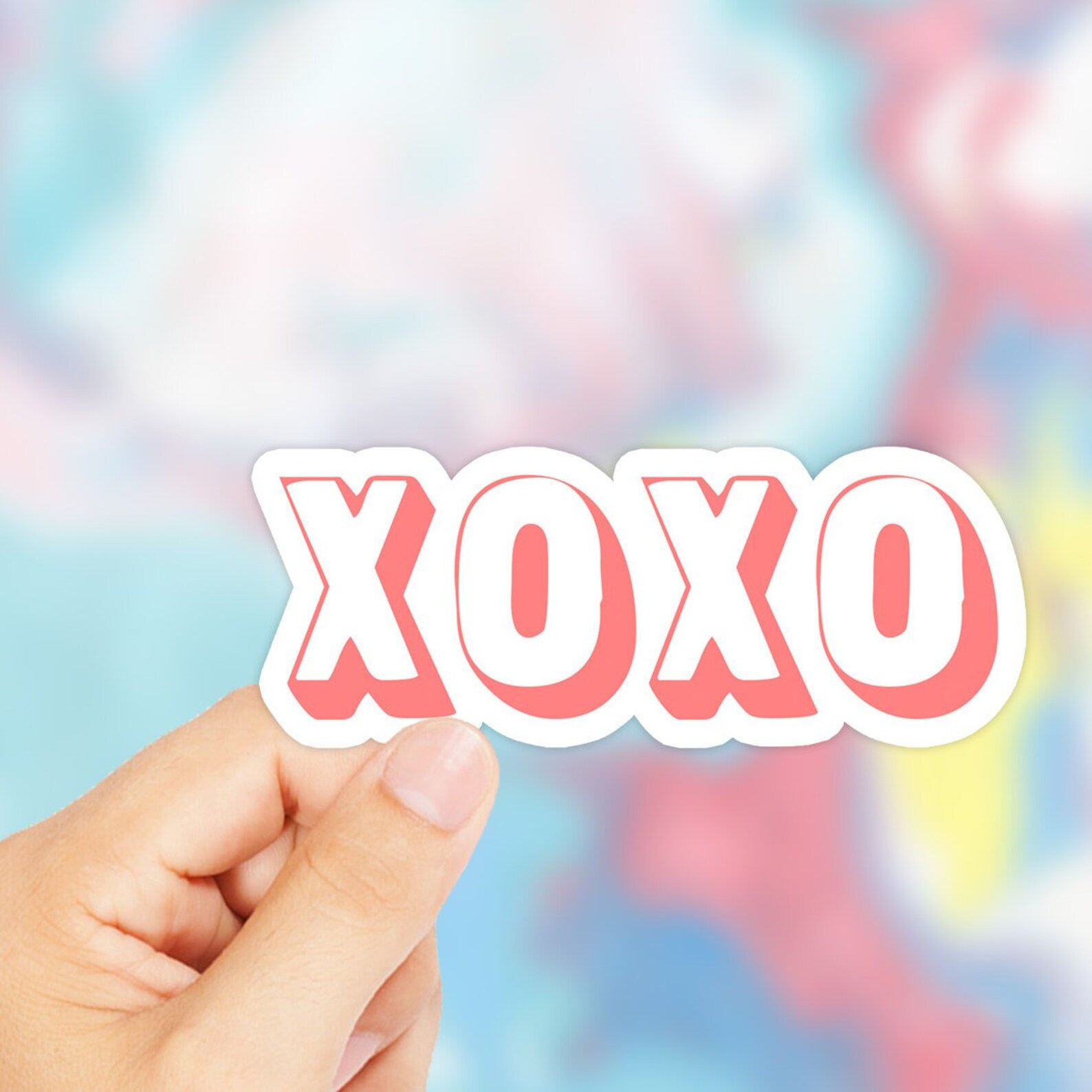 XOXO Sticker - Love Sticker - Funny Stickers - Hugs & Kisses Decal ...