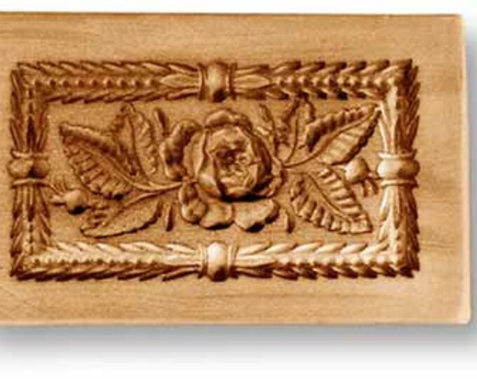 Rose in Rectangle, Springerle Mold SKU 2280 - Etsy