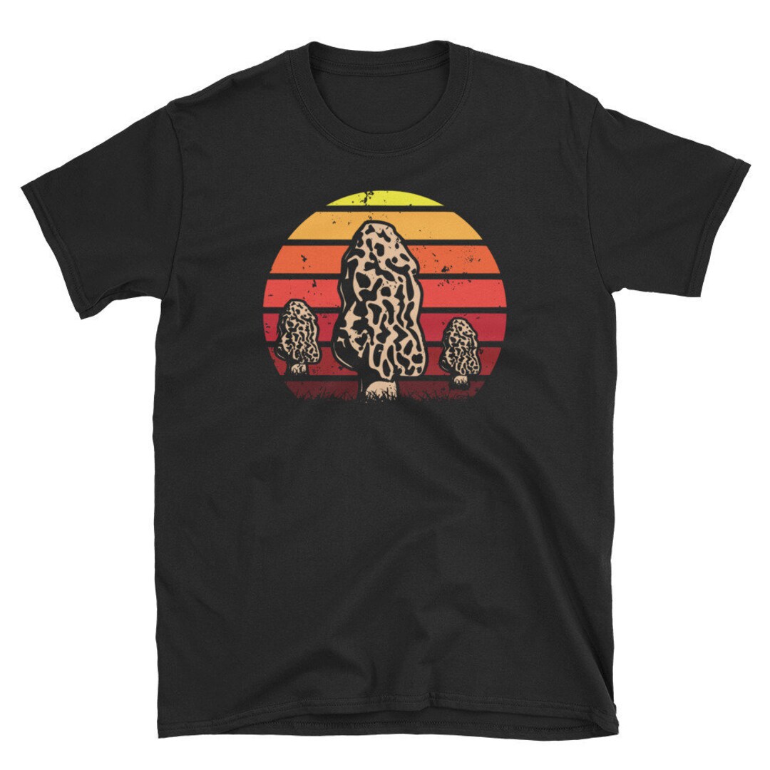 Retro Style Morel Mushroom Shirt, Vintage Inspired Mushroom Hunting ...