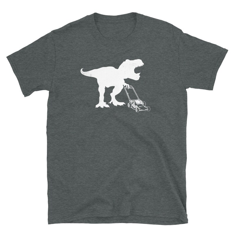 T Rex Shirt, Lawnmower Shirt, Lawn Mowing Shirt, Lawn Mower Shirt ...