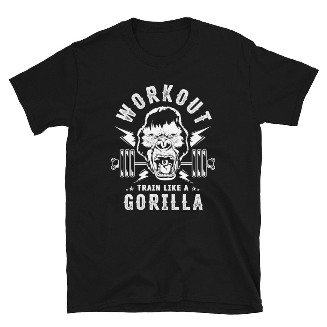 Gorilla Weightlifting Shirt, Weightlifter Gifts, Train Like A Gorilla ...