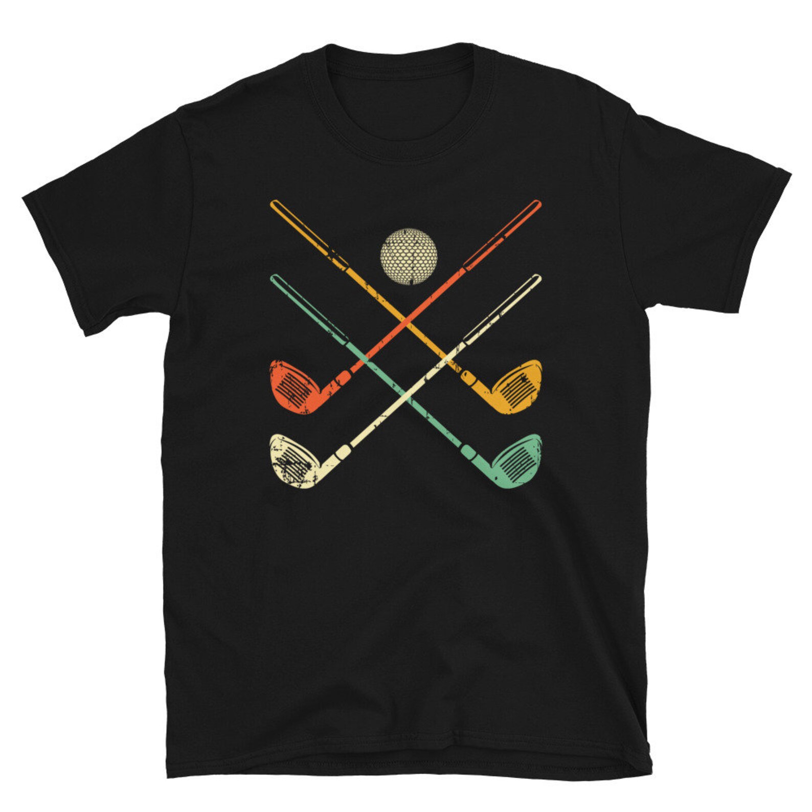 Retro 70s 80s Inspired Golf Clubs T Shirt Gift Golfing - Etsy