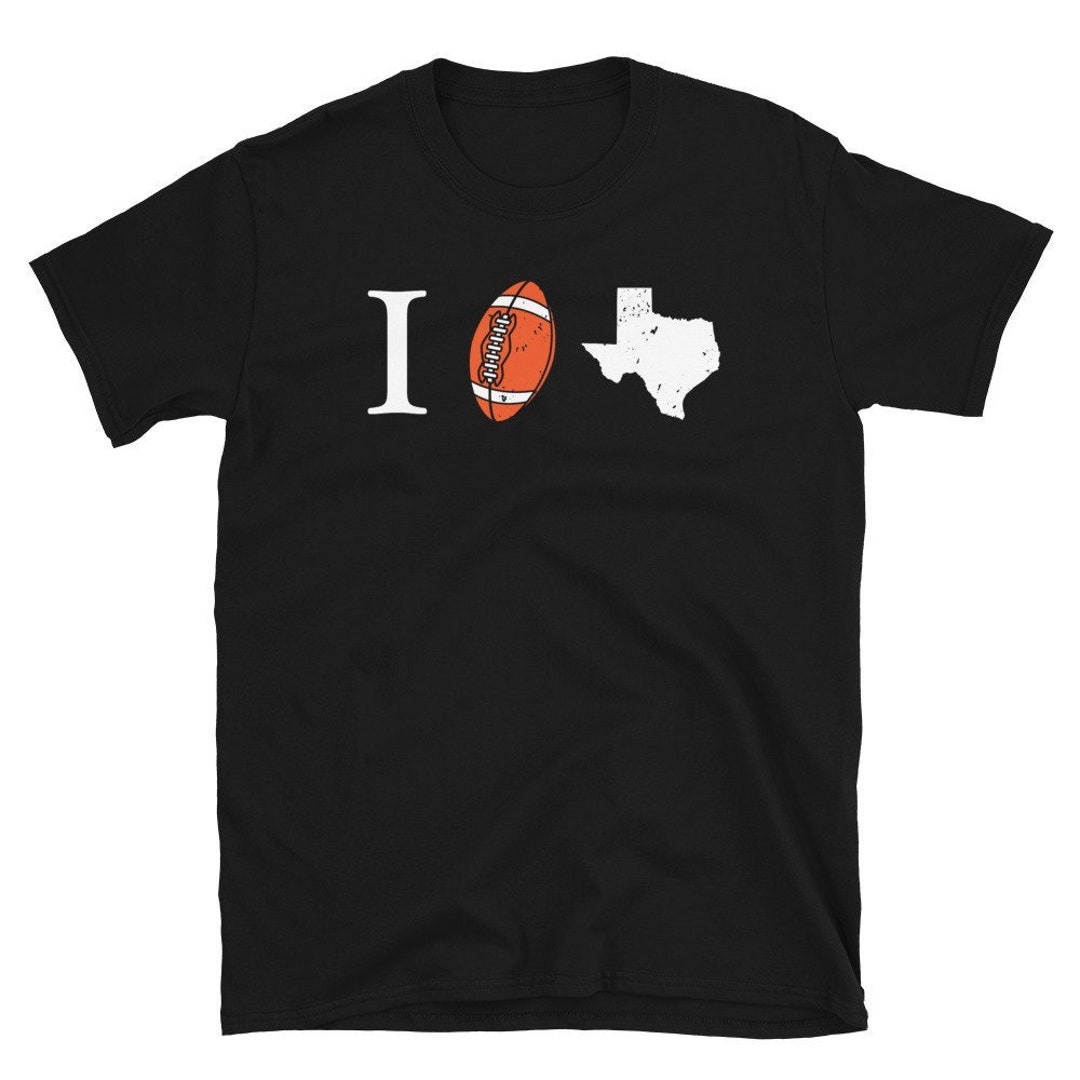 I Heart Texas Football Shirt - I Love Texas - Texan Gift - Football ...