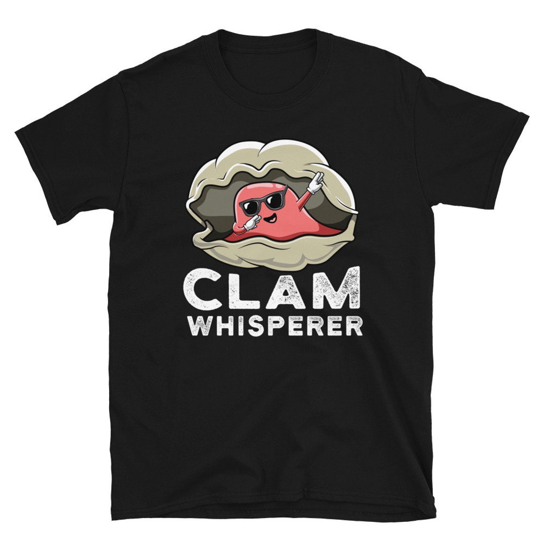 Funny Dabbing Clam Shirt, Clam Bar Shirt, Clam Eater, Eating Clams ...