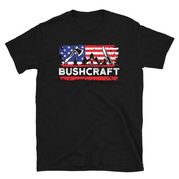 American Flag Bushcraft Axe Shirt Survivalist Shirts | Etsy