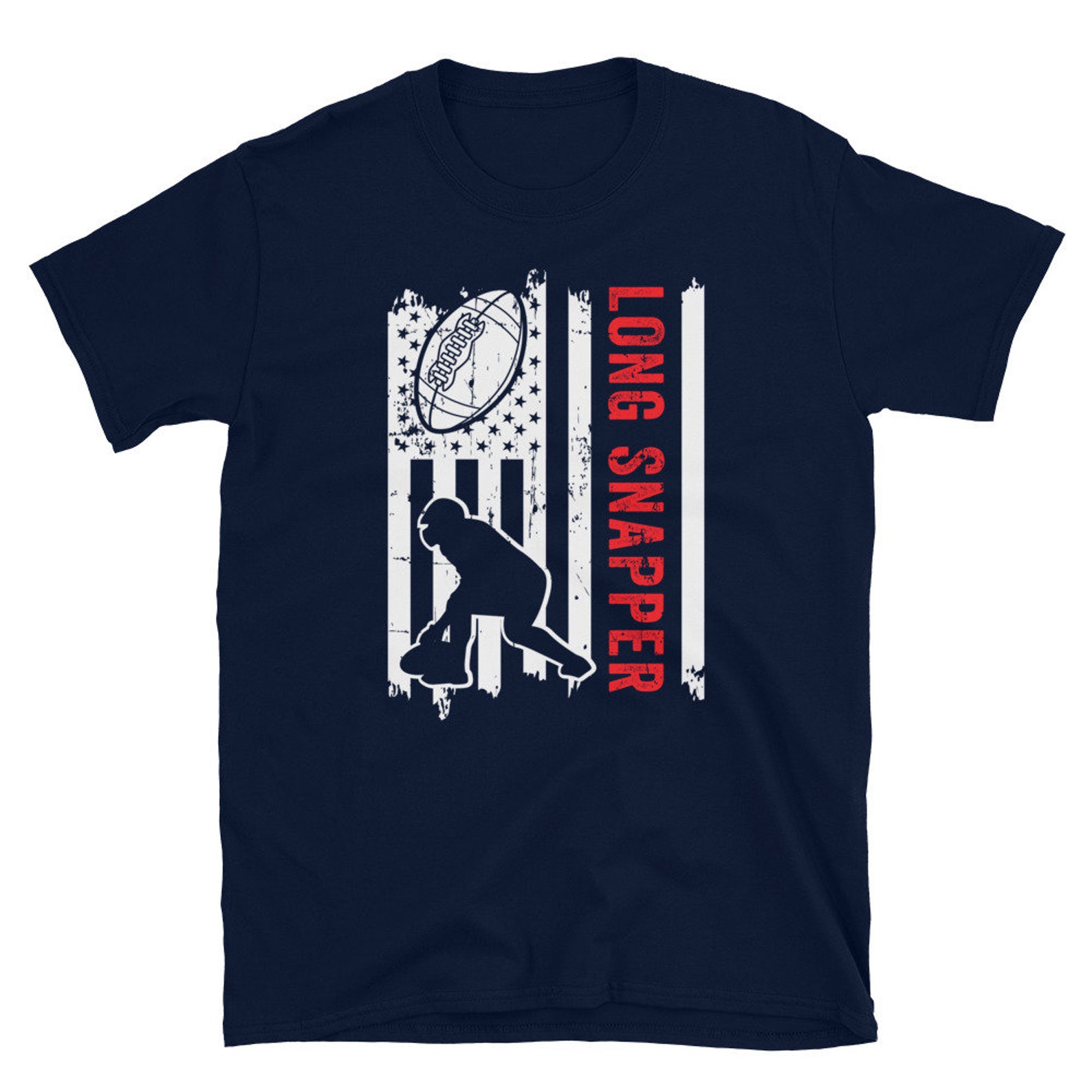 American Flag Football Long Snapper Position Shirt, Football Player ...