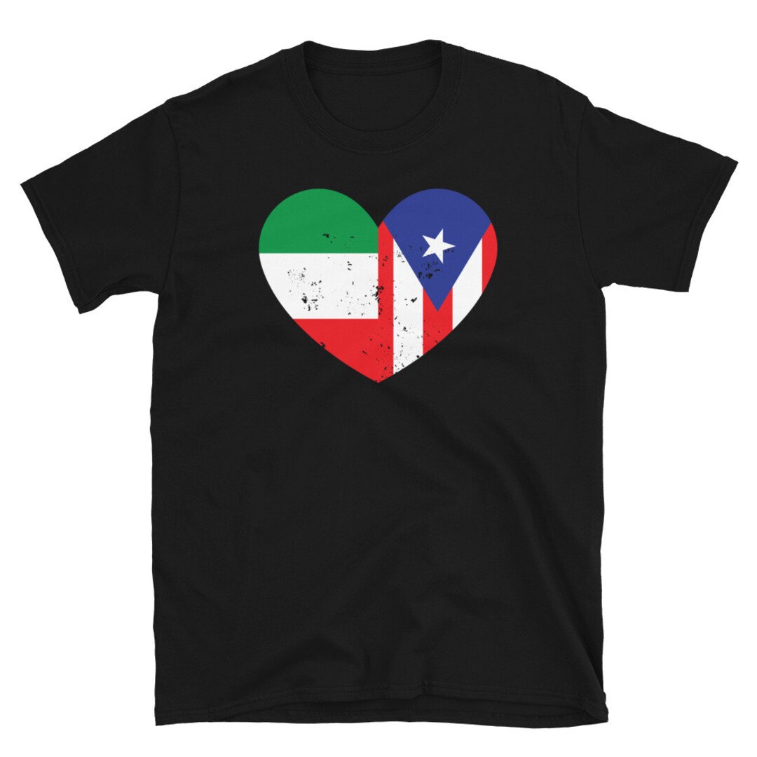 Italian and Puerto Rican Shirt, Puerto Rico Flag Shirt, Italy Flag ...