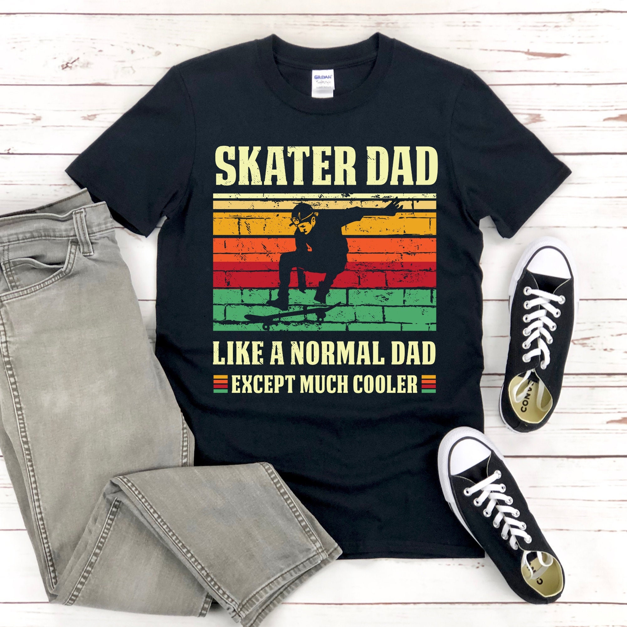 Skater Dad Shirt Dad Skateboarding Gifts Skater Shirt - Etsy