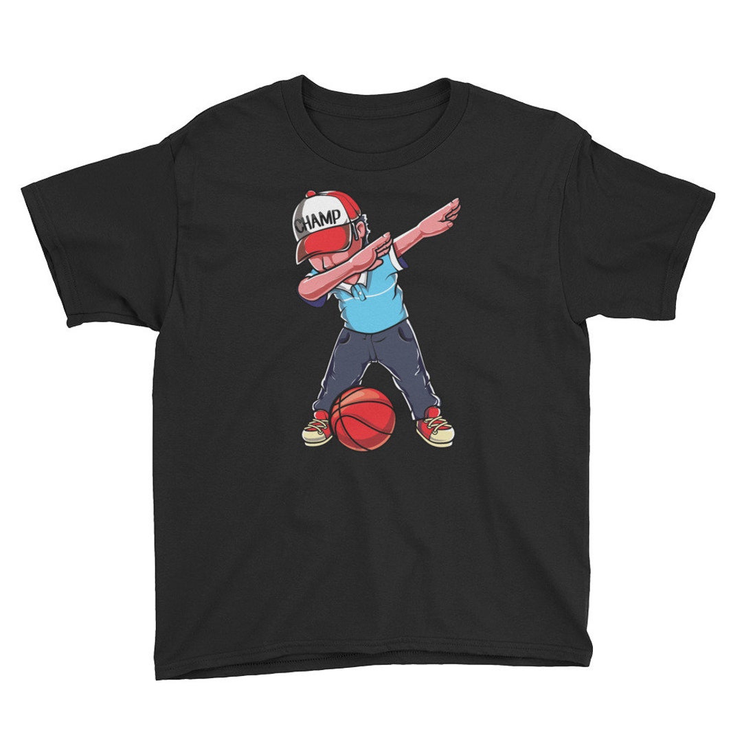Kids T Shirt | Cute Dabbing Boy | Basketball Lover | Dab Boys Youth ...