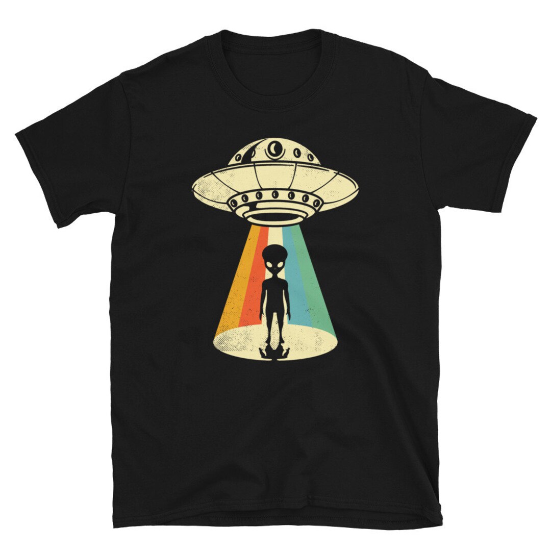 Vintage Alien Spaceship Shirt - Retro Flying Saucer Shirt - Alien Space ...